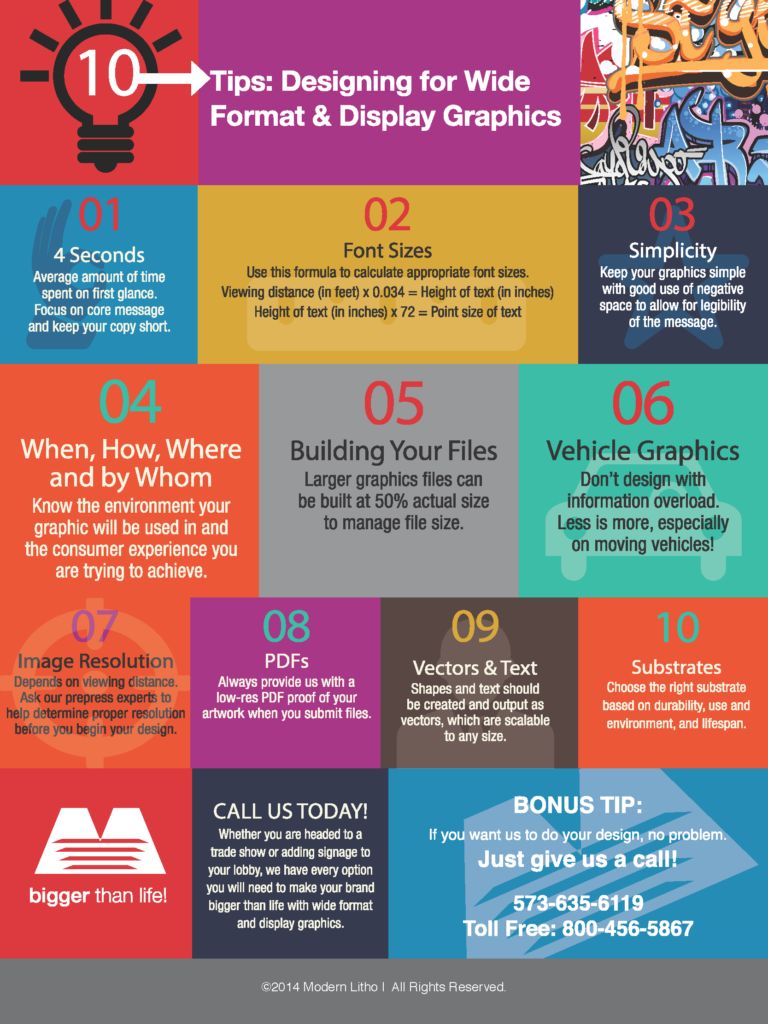 10 Tips for Designing for Wide-Format & Display Graphics - Modern Litho